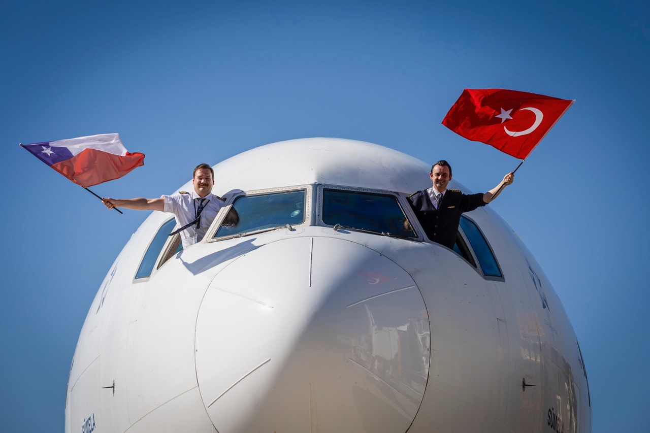 Turkish Airlines Starts its Flights to Santiago, Chile